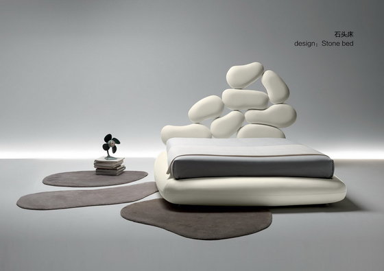 modern America style unique fabric bed furniture supplier