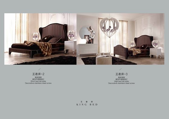 modern America style fabric king bed furniture supplier