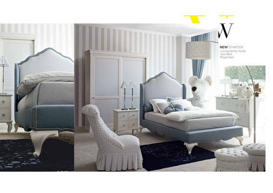 modern America style fabric royal bed supplier