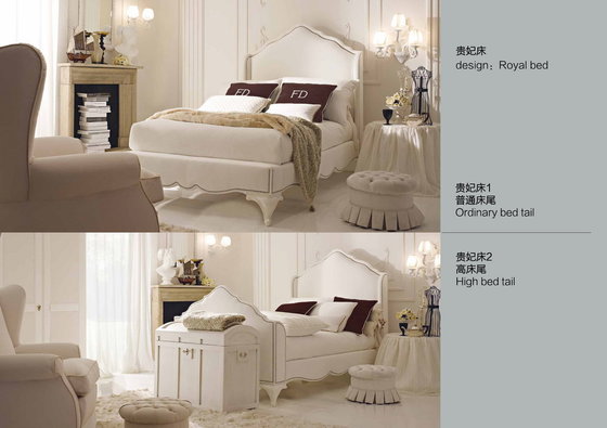 modern America style fabric royal bed supplier