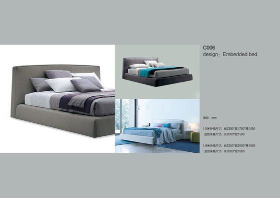 modern America style high quality fabric bed furniture supplier