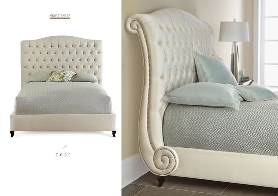 top quality modern fabric bed furniture supplier