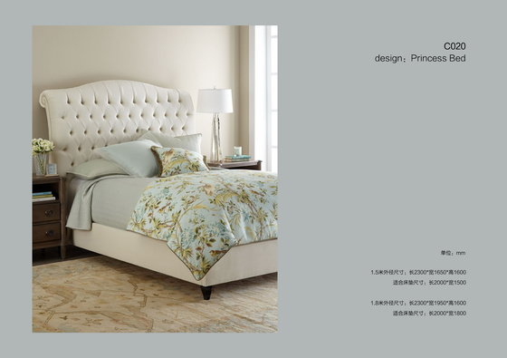 top quality modern fabric bed furniture supplier