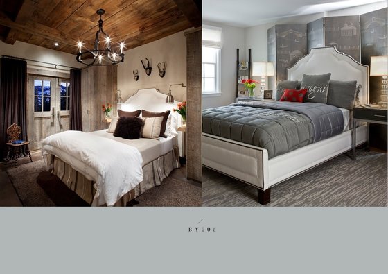 modern America style king fabric soft bed furniture supplier