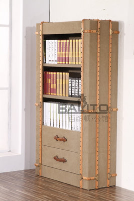 classical old style antique grey canvas fabric bookcase furniture supplier