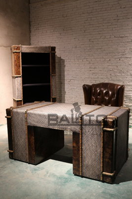 classic old style antique fabric writing desk furniture supplier