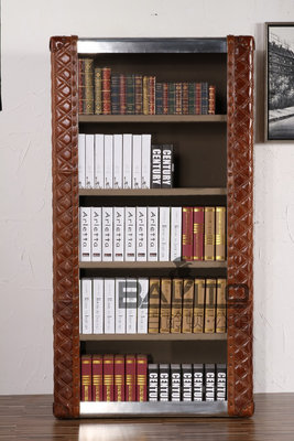 classical old style antique leather bookcase furniture supplier