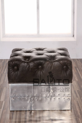 antique aluminium household leather stool furniture supplier
