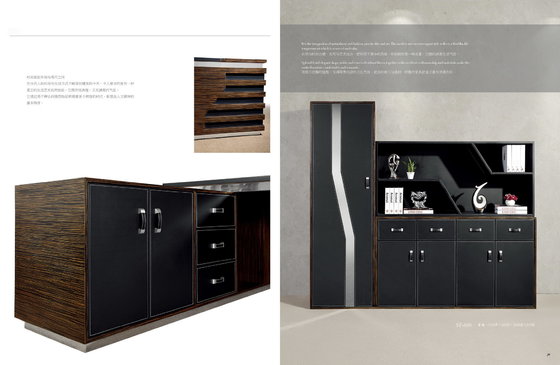 luxury office executive manger leather table/luxury leather office executive manager desk supplier