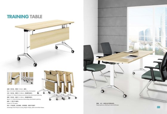 luxury combined folding movable office conference nesting table with aluminium frame supplier