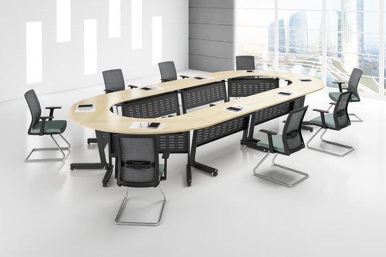 mobile office training room foldable conference table furniture supplier