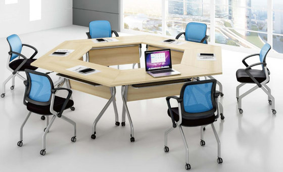 office training room movable foldable desk furniture folding meeting table supplier