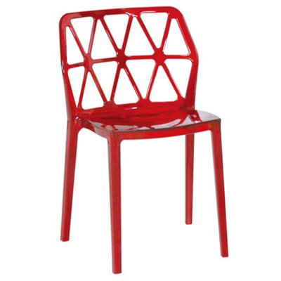 wholesale clear purple plastic Alchemia Chair transparent club dining chair furniture supplier