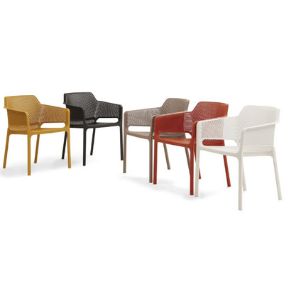 stackable plastic arm dining chair furniture supplier