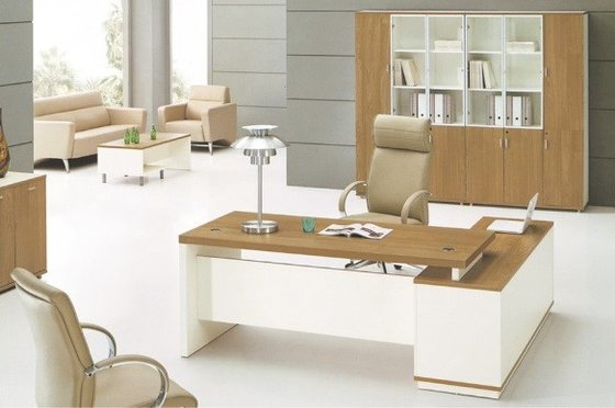 modern wooden office manager desk Foshan furniture in warehouse supplier