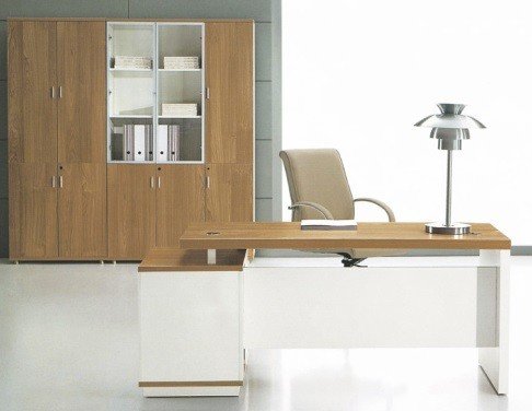 modern wood office manager desk Foshan furniture in warehouse supplier