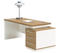modern wood office manager desk Foshan furniture in warehouse supplier