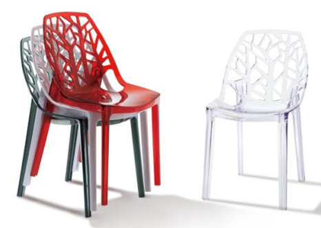 plastic outdoor forest tree chair/transparent tree chair/LeisureMod Modern Flora Transparent Black Plastic Dining Chair supplier