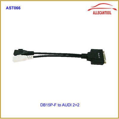 12V Auto Diagnostic Cables Audi 2x2 to DB15 Adapter black and white cable
