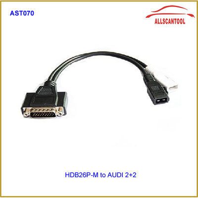 12V Auto Diagnostic Cables Audi 2x2 to DB15 Adapter black and white cable