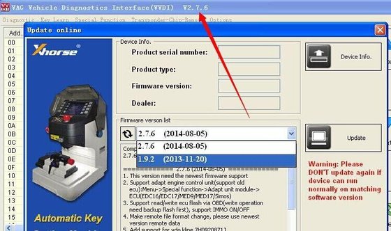 VVDI V2.7.8 VAG Vehicle Diagnostic Interface with VAG Commander software , Tag Key Tool