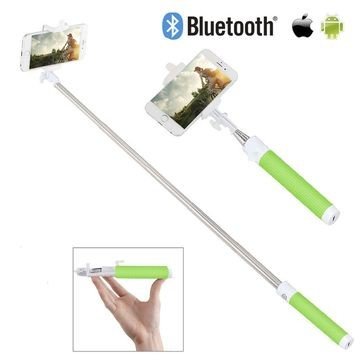 foldable Handheld selfie stick with bluetooth remote monopod
