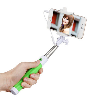 Folding Mobile Timer Handheld selfie stick With Androids 3.0 Or iOS 5.0