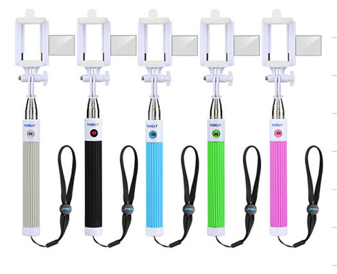 Folding wireless Handheld Selfie Stick for camera and smartphone