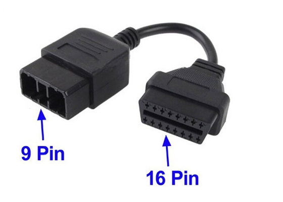 Customized Subaru 9 Pin to 16 Pin OBD OBD2 Car Diagnostic Cable