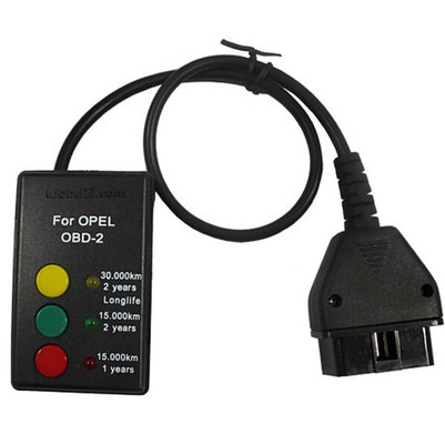 Black SI Reset Opel Service Interval Auto Airbag Reset Tool for Opel OBD2 Cars