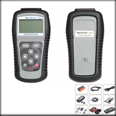 Black MaxiScan MS609 OBD2 / EOBD Scanner Code Reader Live Data with ABS Capability multi-language