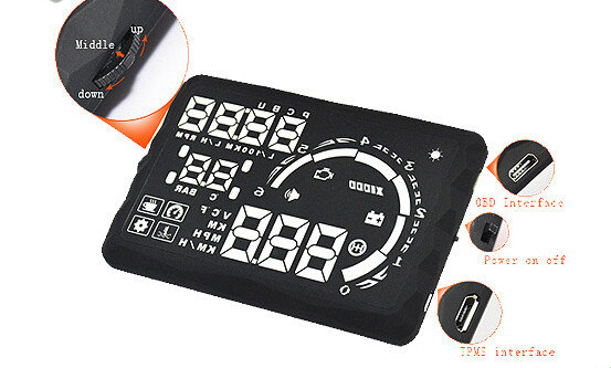 Universal Car Trip Computer V-checker H301 HUD Speed Display Car Hud Display