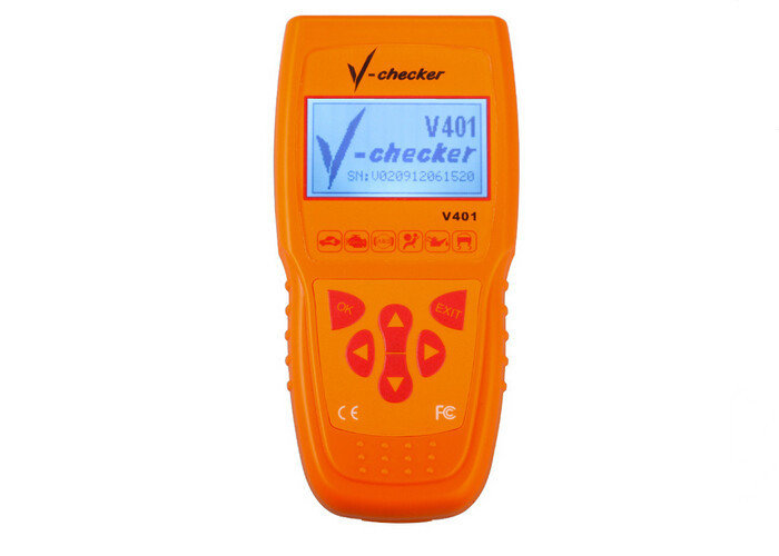 Multi-language Plastic V-Checker V401 Reader Auto Diagnostic Scanner For BMW OBD2 Scanner