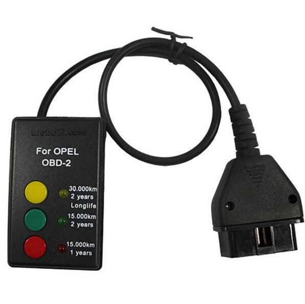Black SI Reset Opel Service Interval Auto Airbag Reset Tool for Opel OBD2 Cars