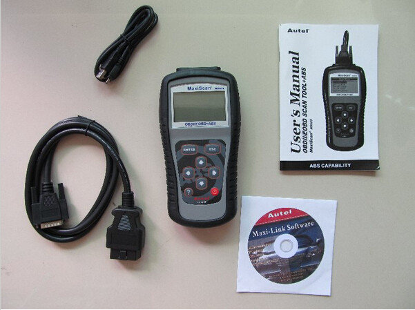 Black MaxiScan MS609 OBD2 / EOBD Scanner Code Reader Live Data with ABS Capability multi-language
