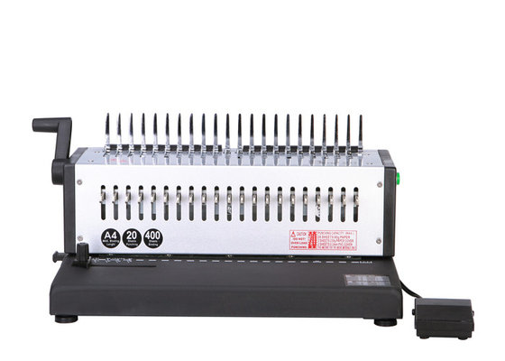 China Plastic Manual Comb Binder Machine / Paper Binding Machine Foot Pedal supplier