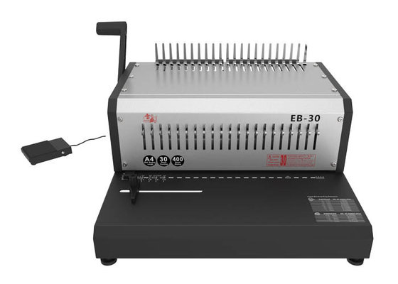 China Coil Electric Comb Binding Machine Hole Punch 400 Sheets With 21 Pins supplier