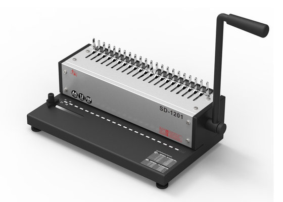 China Manual Handle Spiral Comb Binding Machine / Plastic Coil Binding Machine supplier
