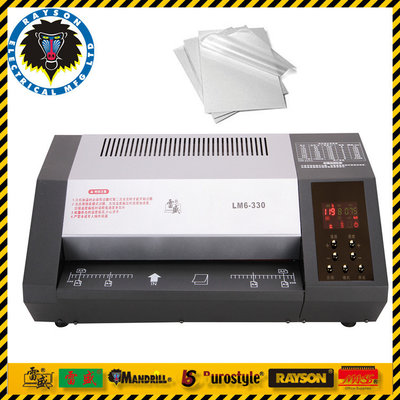 China 6 Rollers Office Laminating Machine A3 A4 A5 A6 Size Heating Elements Laminator supplier