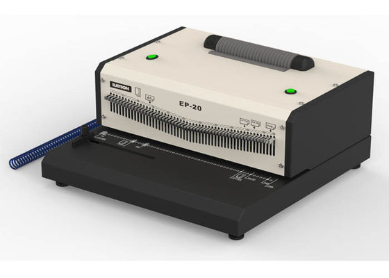China Continuous Spiraled Coil Electric Spiral Binding Machine 3.6 Hole Size 56 Pcs Free Pin supplier