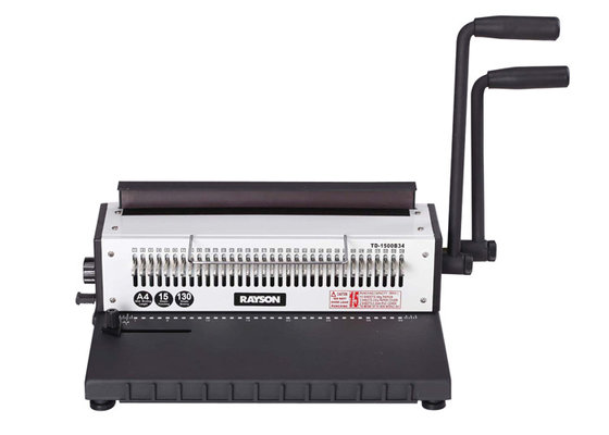 China Square Hole / Round Hole Plastic Wire Binding Machine , 3:1 Binder Wire Binding Equipment supplier