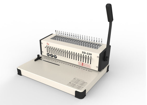China Manual Heavy Duty Binding Machine , Standard Plastic Binding Combs Metal Comb Binding supplier