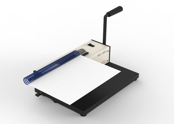 4/1 Pitch Electric Spiral Binding Machine Steel Construction For School supplier