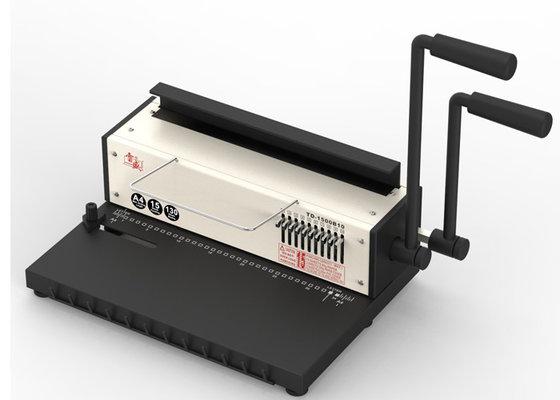 15 Sheets TD-1500B10 Wire Binding Machines With 10 Free Blades Heavy Duty Binder supplier