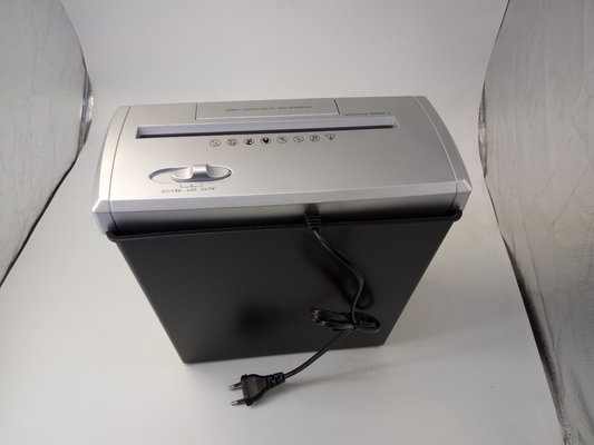 Silver Mini Office Paper Shredder Overheat Protection Paper Shredding Machine supplier