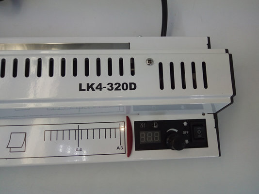 Easy Operate Pouch Laminating Machine White Full Metal Laminating Width 320MM supplier