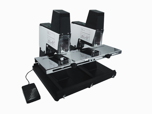 Desktop Type Electric Heavy Duty Stapler Double Head Stapler Black / White supplier