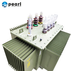 11-35 KV Oil Immersion Transformer , Oil Filled Power Transformer With Oil Thermometer
