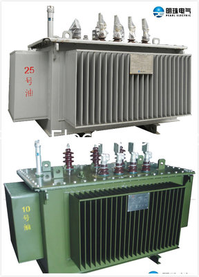 6.6 KV - 160 KVA Dyn11 Oil Immersed Type Transformer Anti Lightning Impulse