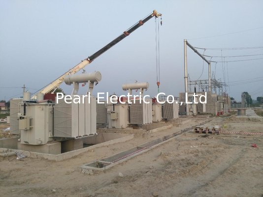 132kV Power Distribution Transformer With Steel Plate , Aluminum Alloy Enclosure